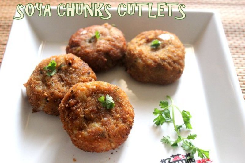 Soya chunks cutlet recipe – How to make soya chunks patties/cutlets/meal maker cutlet recipe ...