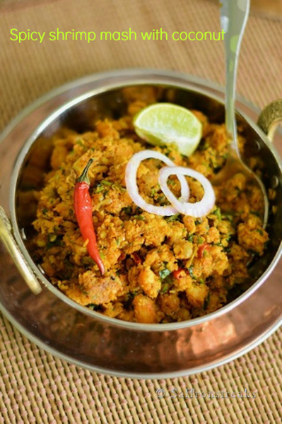 Chingri narkel bata / bhorta – a spicy shrimp mash and reconnecting ...