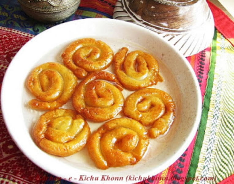 Chanar Jilipi / Chena jilapi / Syrup soaked cottage cheese circles ...